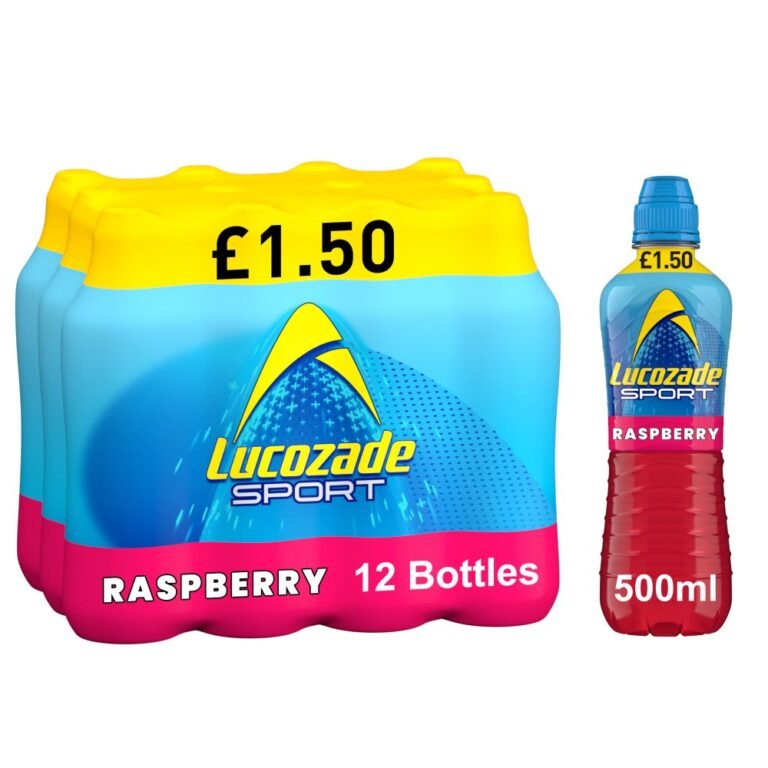 Lucozade Sport Drink Raspberry 500ml PMP £1.50 500ml × 12 × 1 – Multi Drinks