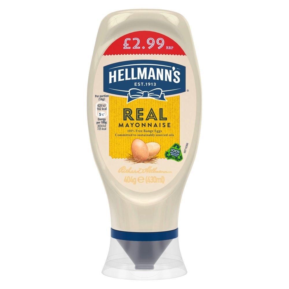 Hellmann’s Squeezy Mayonnaise Real 430ml × 8 × 1 – Multi Drinks